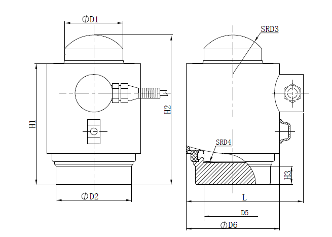 SAL302A compression load cell compatible to PR6201 alloy steel with ...